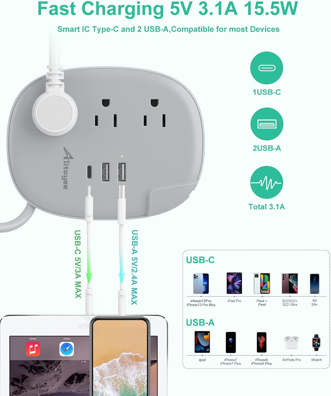 Alitayee USB Power Strip Review - Ocean Bliss Journeys