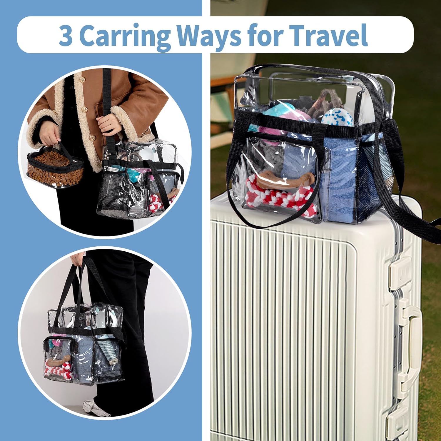 MABOZOO Clear Dog Travel Bag Review - Ocean Bliss Journeys