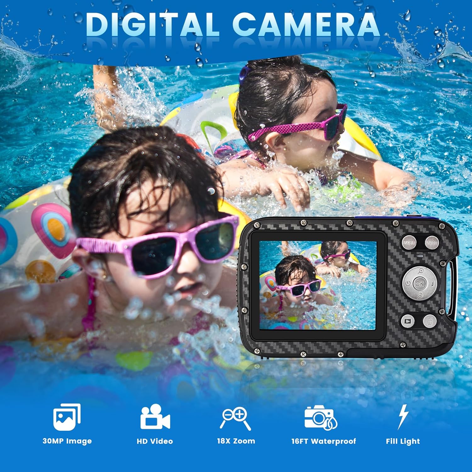 YEEIN Waterproof Digital Camera Review - Ocean Bliss Journeys